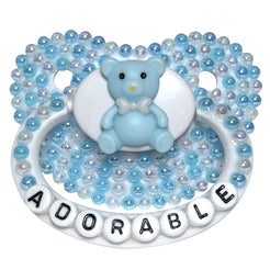 Baby Bear Pacis Adult Pacifier "Adorable" White Adult Paci (DDLG/ABDL ...