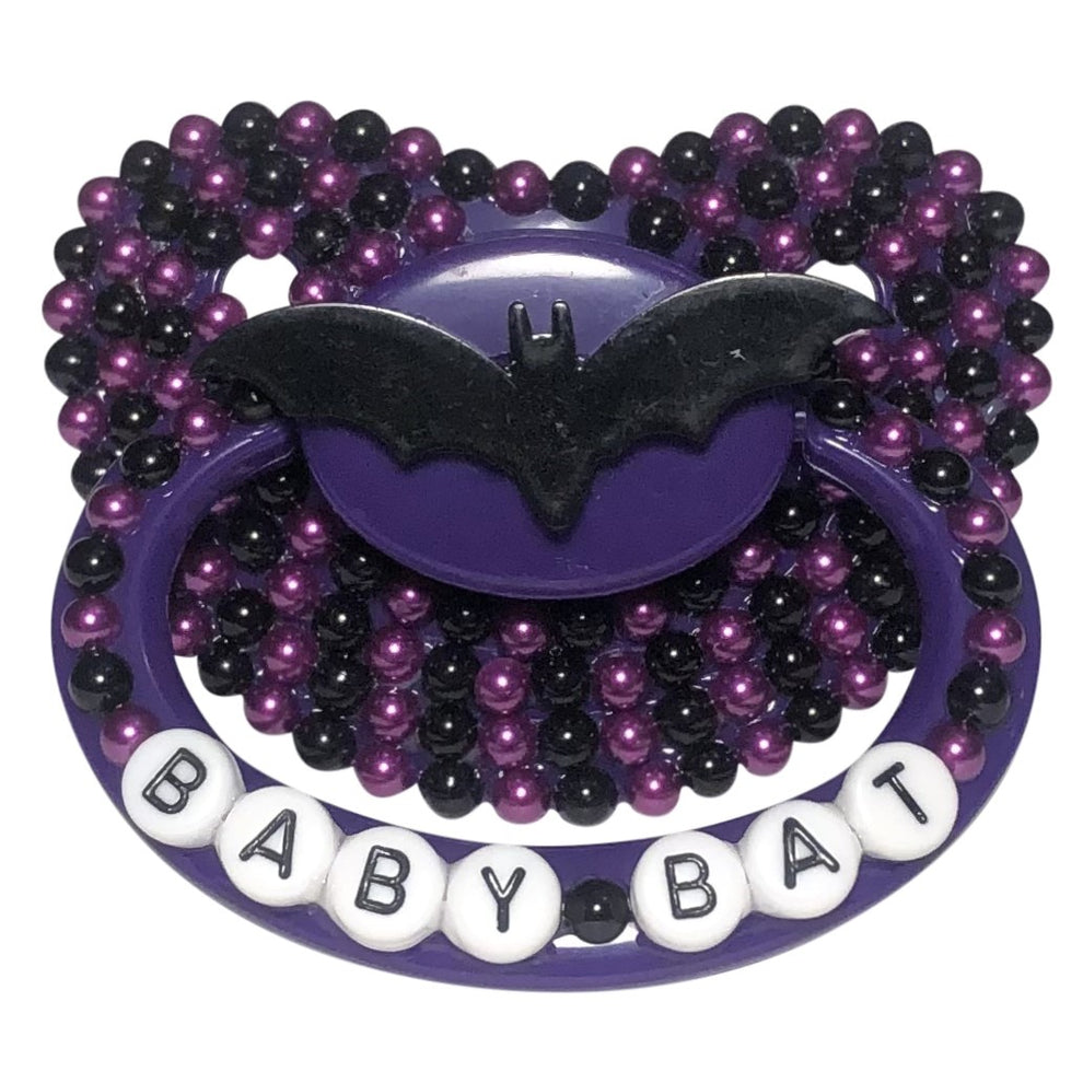Baby Bear Pacis Adult Pacifier "Baby Bat" Dark Purple Adult Paci (DDLG ...