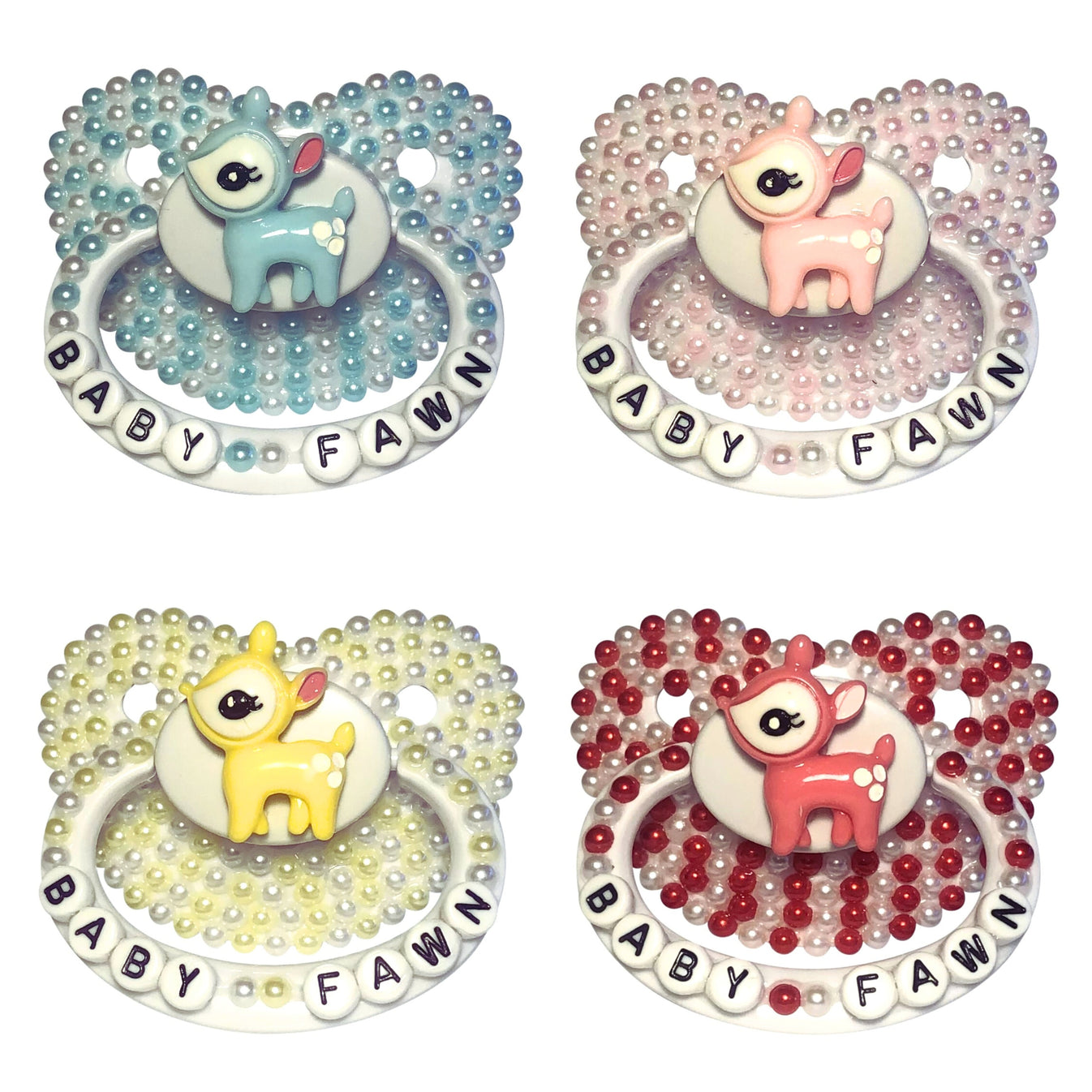 Baby Bear Pacis Adult Pacifier "Baby Fawn" White Adult Paci (DDLG/ABDL ...