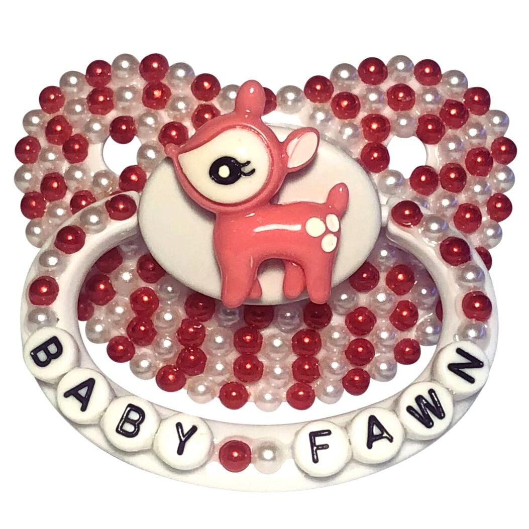 Baby Bear Pacis Adult Pacifier "Baby Fawn" White Adult Paci (DDLG/ABDL ...