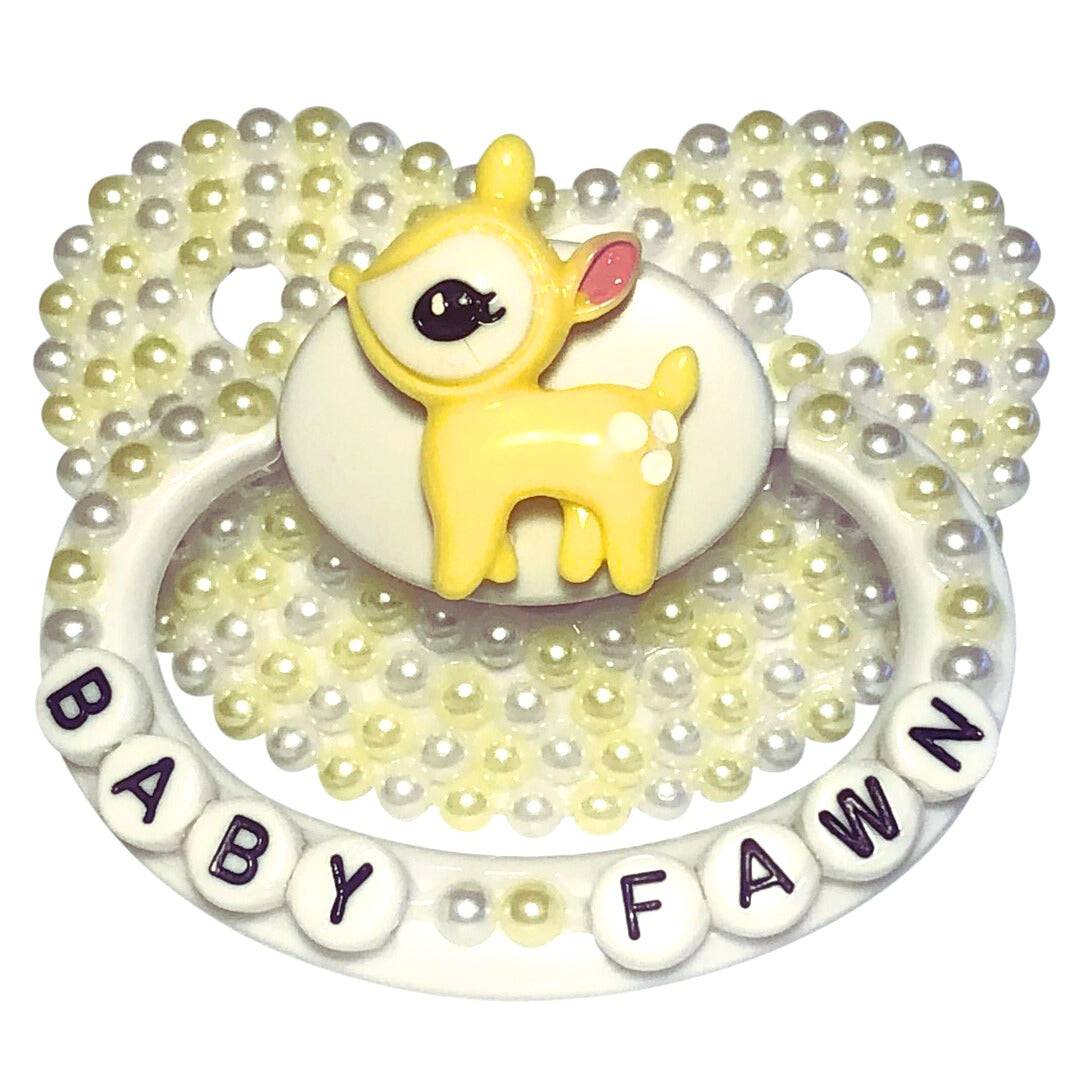 Baby Bear Pacis Adult Pacifier "Baby Fawn" White Adult Paci (DDLG/ABDL ...