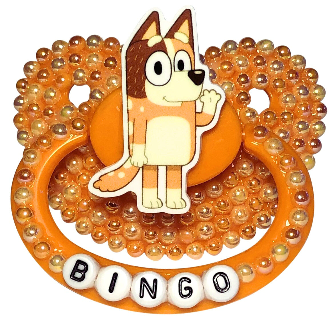 Baby Bear Pacis Adult Pacifier "Bingo" Orange Adult Paci (DDLG/ABDL) – BBP