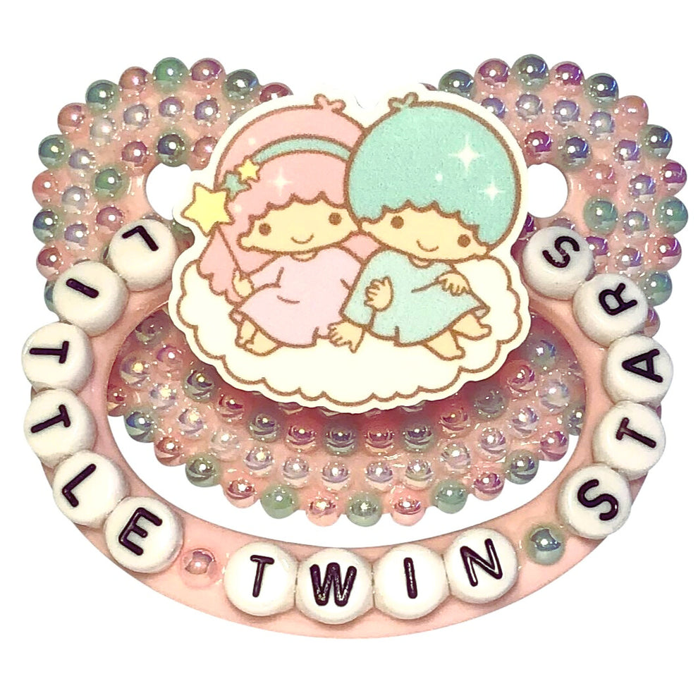 Baby Bear Pacis Adult Pacifier "Little Twin Stars" Pink Adult Paci (DD ...