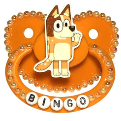 Baby Bear Pacis Adult Pacifier "Bingo" Orange Adult Paci (DDLG/ABDL) – BBP