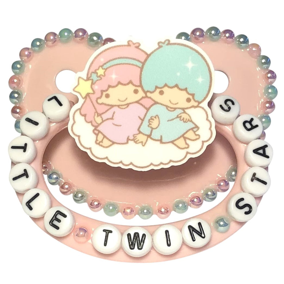 Baby Bear Pacis Adult Pacifier "Little Twin Stars" Pink Adult Paci (DD ...