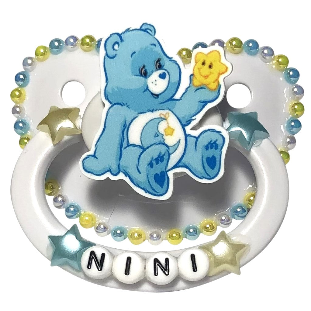 Baby Bear Pacis Adult Pacifier "Nini" White Bedtime Bear Adult Paci (D ...