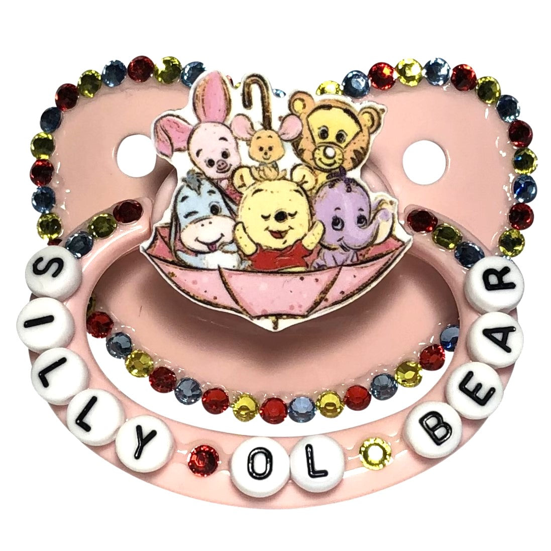 Baby Bear Pacis Adult Pacifier "Silly Ol Bear" Pink Pooh and Friends A ...