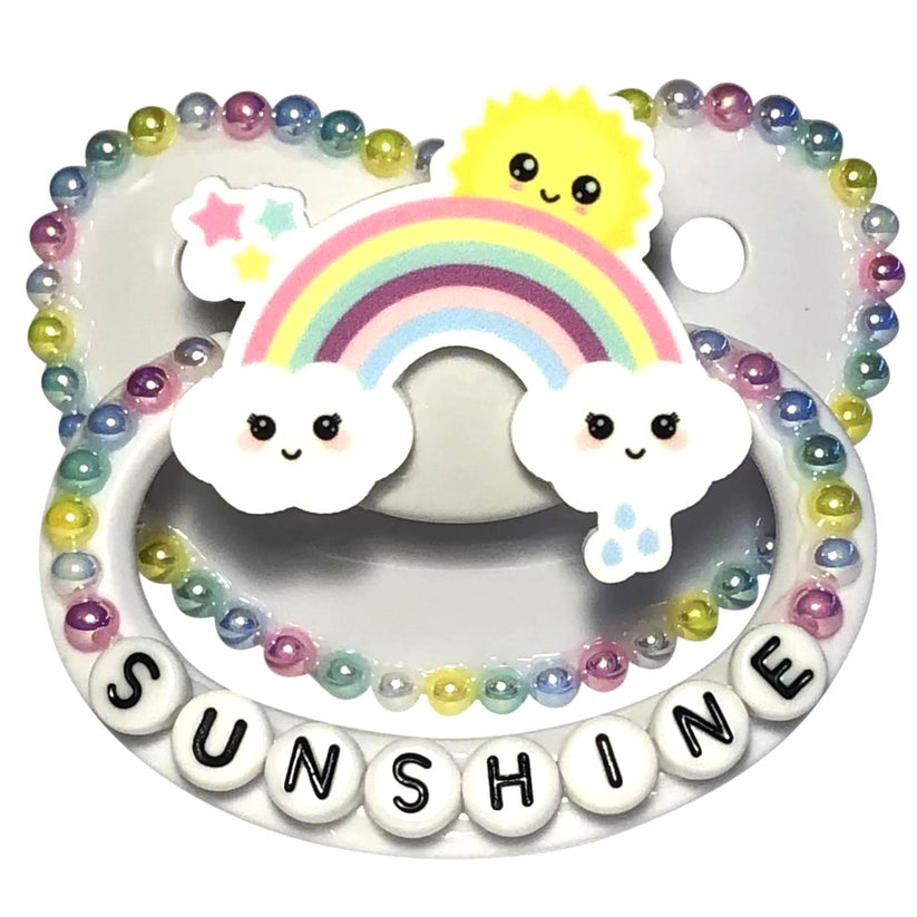 Baby Bear Pacis Adult Pacifier "Sunshine" White Adult Paci (DDLG/ABDL ...