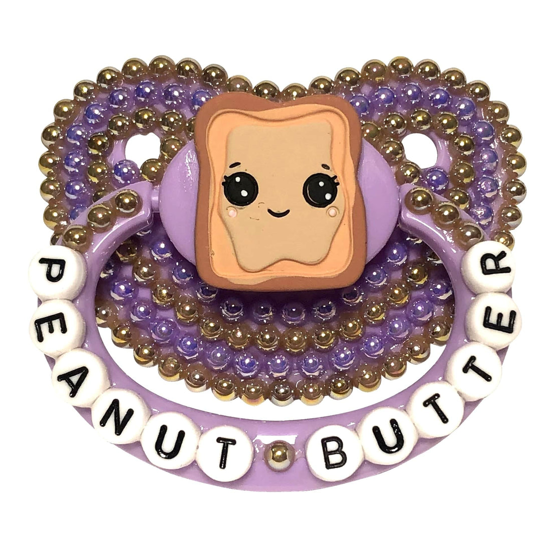 Baby Bear Pacis Adult Pacifier "Peanut Butter" and "Jelly" Purple Adul ...