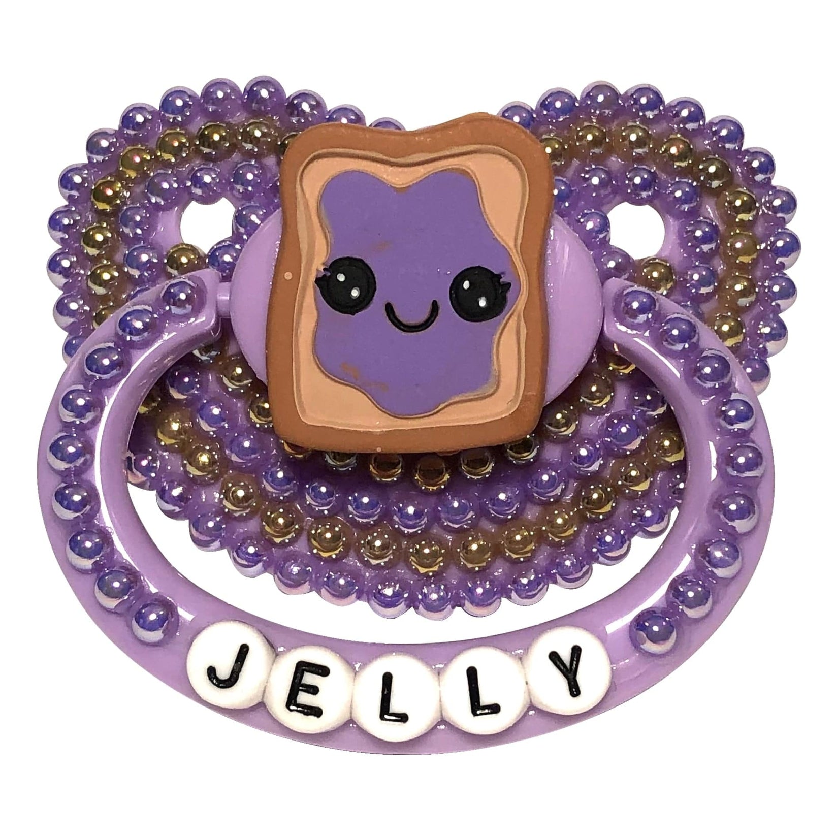 Baby Bear Pacis Adult Pacifier "Peanut Butter" and "Jelly" Purple Adul ...