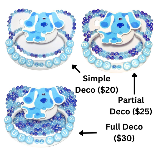 Baby Bear Pacis Adult Pacifier "Blue's Clues" White Adult Paci (DDLG/A ...