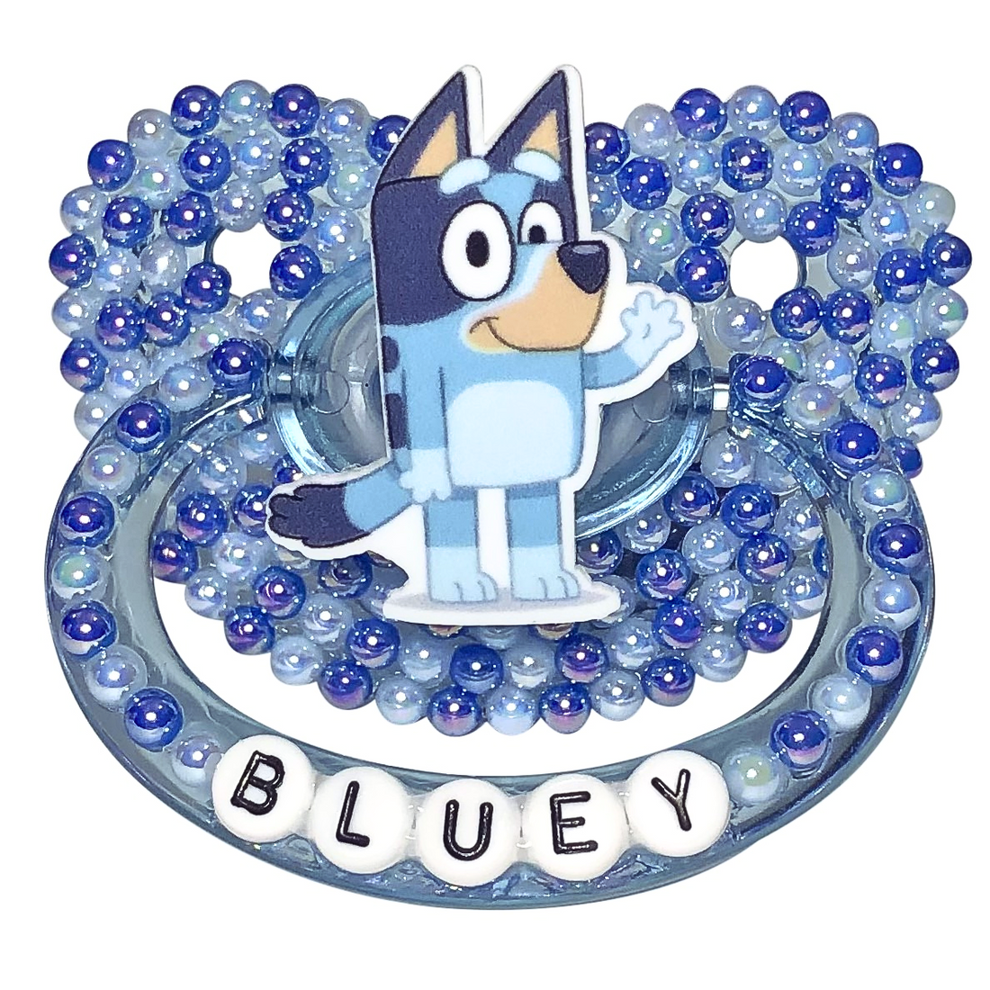 Baby Bear Pacis Adult Pacifier "Bluey" Blue Clear Adult Paci (DDLG/ABD ...