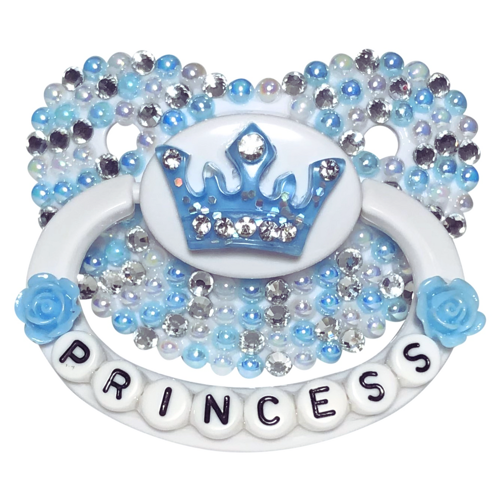Baby Bear Pacis Adult Pacifier "Princess" Blue Adult Paci (DDLG/ABDL) – BBP