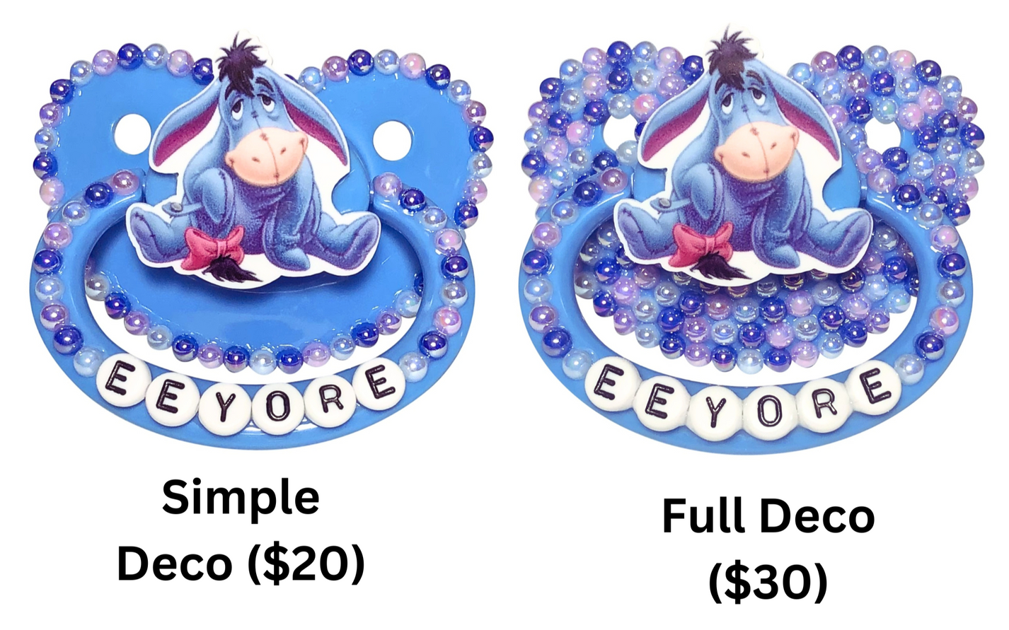 Baby Bear Pacis Adult Pacifier "Eeyore" Blue Adult Paci (DDLG/ABDL) – BBP