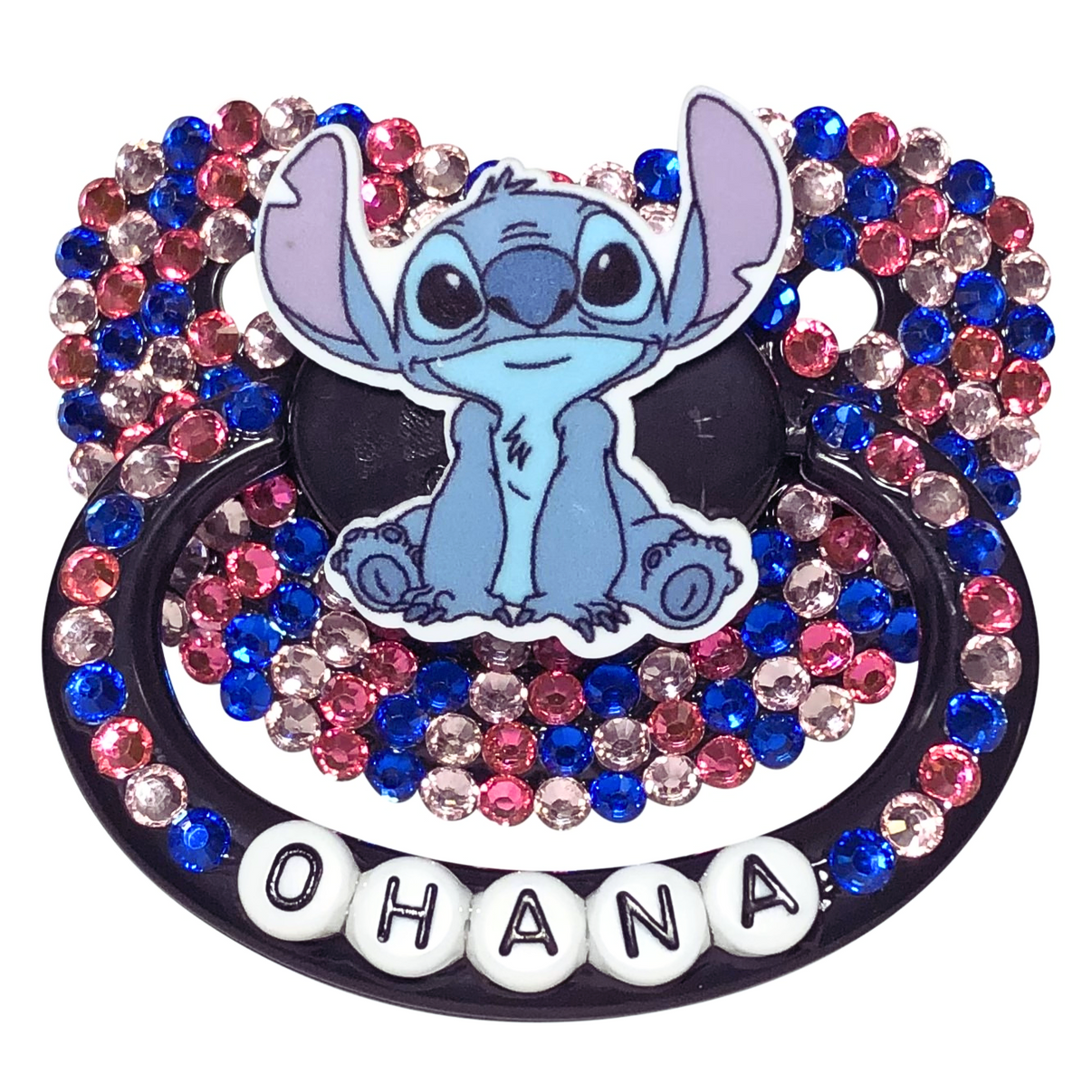 Baby Bear Pacis Adult Pacifier "Ohana" Black Stitch Adult Paci (DDLG/A ...