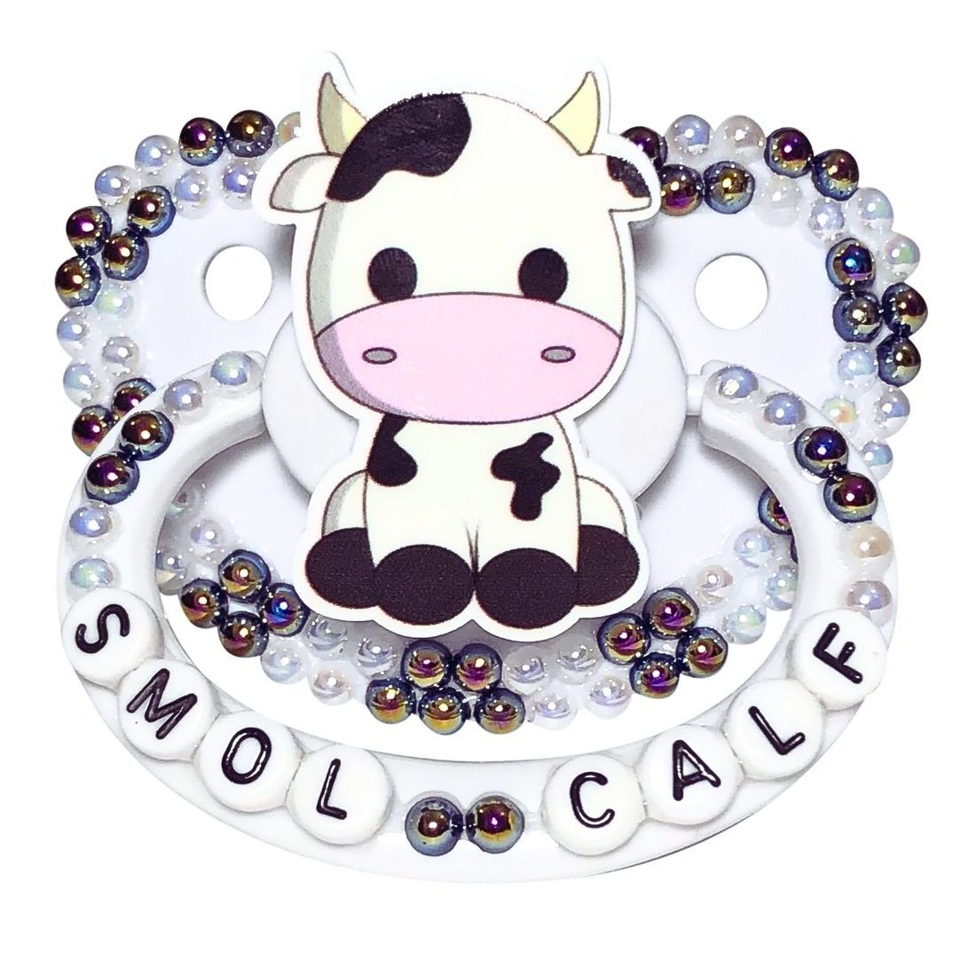 Baby Bear Pacis Adult Pacifier "Smol Calf" White Adult Paci (DDLG/ABDL ...