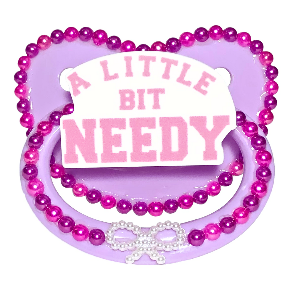 Baby Bear Pacis Adult Pacifier "A Little Bit Needy" Purple Adult Paci – BBP