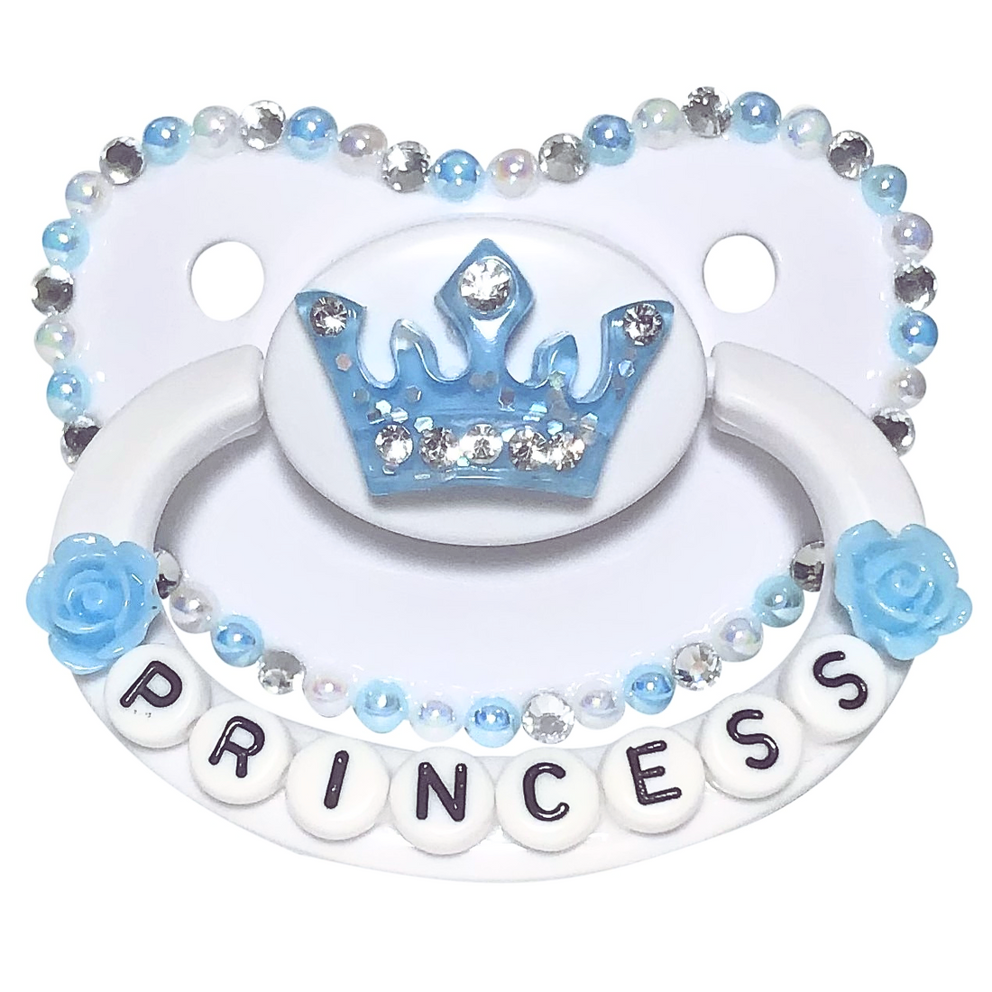 Baby Bear Pacis Adult Pacifier "Princess" Blue Adult Paci (DDLG/ABDL) – BBP