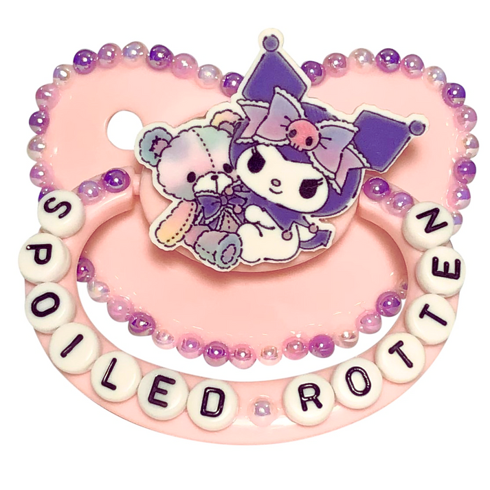 Baby Bear Pacis Adult Pacifier "Spoiled Rotten" Pink Adult Paci (DDLG ...