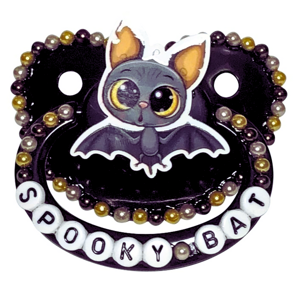 Baby Bear Pacis Adult Pacifier "Spooky Bat" Black Bat Adult Paci (DDLG ...